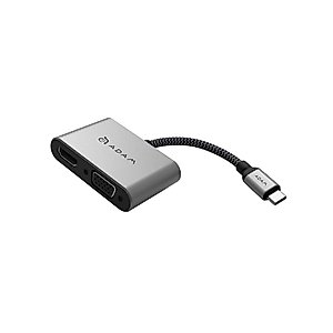 ADAM ELEMENTS CASA HUB VH1 Type-C to HDMI/VGA Converter Adapter, AAPADHUBVH1GYJ