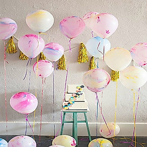 4Pack Curling Ribbon for Gift Wrapping,600Yard Metallic Curling Ribbon Balloon Ribbon Gift Wrap Ribbon Balloon String Christmas Ribbon for Crafts, Florist, Valentine's Day, Party Decoration