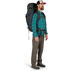 Osprey Aether Plus 70 Men's Backpacking Backpack Eclipse Grey, Large/X-Large