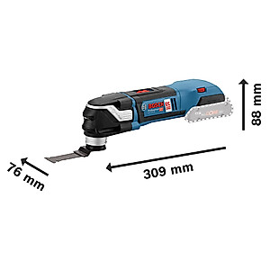 Bosch Professional 18V System GOP 18V-28 Cordless Multi Cutter (Oscillation Angle: 1.4°, excluding Rechargeable Batteries and Charger, in Cardboard Box)