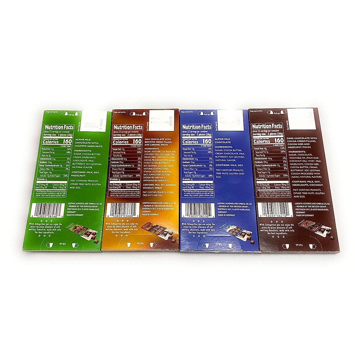 Schogetten German Chocolate Variety Pack (Bundle of 4)…