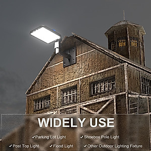 Lightdot Parking Lot Light Wall Mount Bracket 90 Degree, Aluminum Extension Mounting Pole