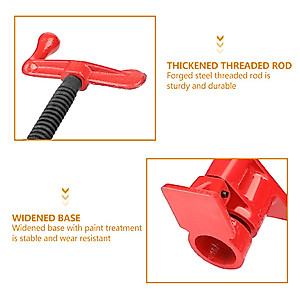 3/4" Wood Gluing Pipe Clamp, 4 Pack Quick Release Wood Working Bar Clamps Set Heavy Duty Cast Iron Workbench Pipe Clamp for Woodworking