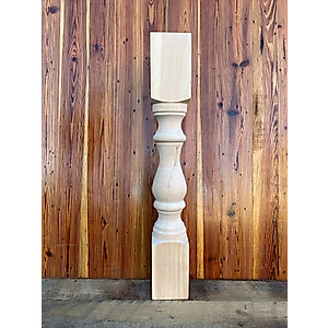 CAROLINA LEG CO. Chunky Monastery Pine Island Leg - Unfinished - Single Leg - Handcrafted in the USA - Dimensions: 5" x 34.5"