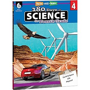 180 Days™: Science, Earth and Space Science for 4th Grade Practice Workbook for Classroom and Home, Cool and Fun Practice Created by Teachers (180 Days of Practice)