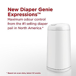 Diaper Genie Playtex Expressions Fabric Sleeve, Grey Clovers