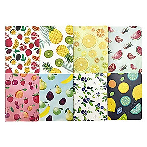 Alimitopia 24pcs Mini Notebook,Portable Pocket Journal Steno Memo Notebook MiniDaily NotePad (Fruit Patterns (24pcs))