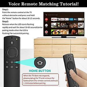 1nd Gen DR49WK B PE59CV Voice Remote Control for Amazon Smart TVs Stick (2nd Gen/3rd Gen/Lite/4K) for Amazon Smart TVs Cube (1st Gen/2nd Gen, and Later) for Amazon Smart TVs (3rd Gen, Pendant Design)