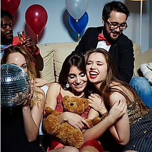 FIRAZIO 9 Pairs 70s Disco Ball Earrings Mirror Ball Earrings for Women 60s 70s Costume Accessories Halloween Earrings Disco Outfit Accessories