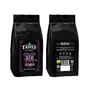 Cafe Tastle Ethiopia Colombia Brazil Honduras Peru Medium-Dark Roast 100% Arabica Whole Bean Coffee, 8.82 oz (Pack of 5)