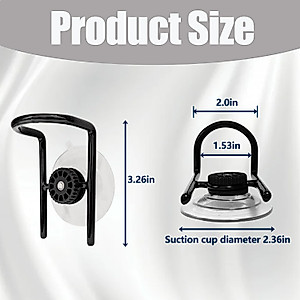 Ginyrerd 2Pcs Mini Self-Adhesive Sink Sponge Holder for Kitchen Sink Dish Wand Holder Sink Brush Holder No Drilling Dish Brush Holder,Strong Stickiness,Black