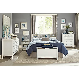 Sauder Shoal Creek Night Stand, Soft White finish