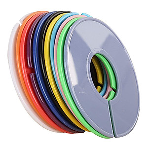 Teensery 15 Pieces Round Clothing Size Dividers Blank Plastic Closet Hanger Dividers for Home or Clothing Store (Color Random)