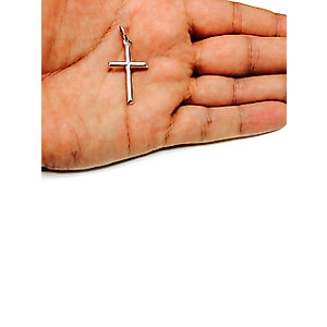 Jewelry Affairs Sterling Silver Cross Pendant, 20 x 35 mm