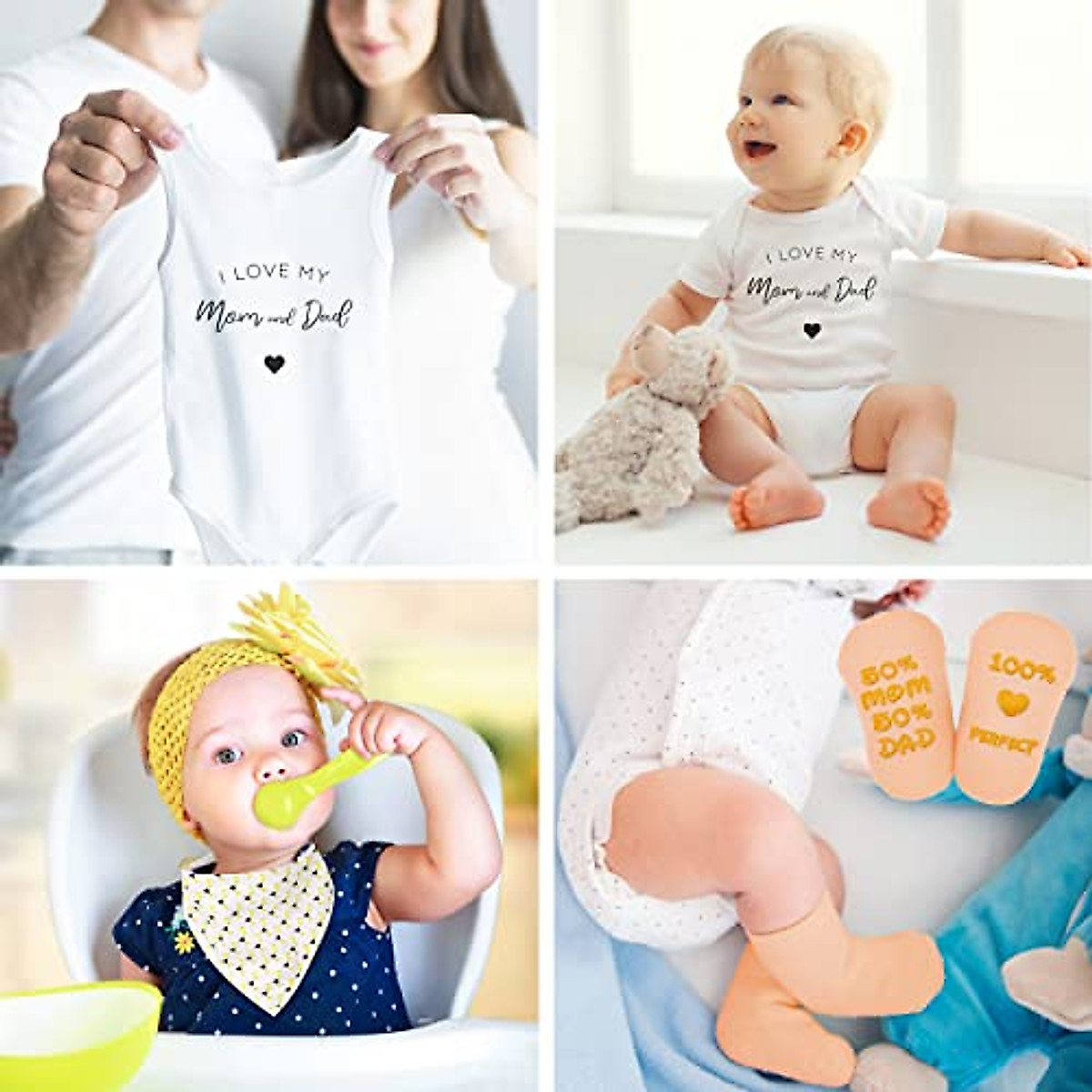 ShinnyWis 2024 New Mom Gifts for Women- Announcements Pregnancy Gifts for First Time Moms, Gender Reveal Gifts for New Parents Mom and Dad Mugs-11oz Coffee Mug Set