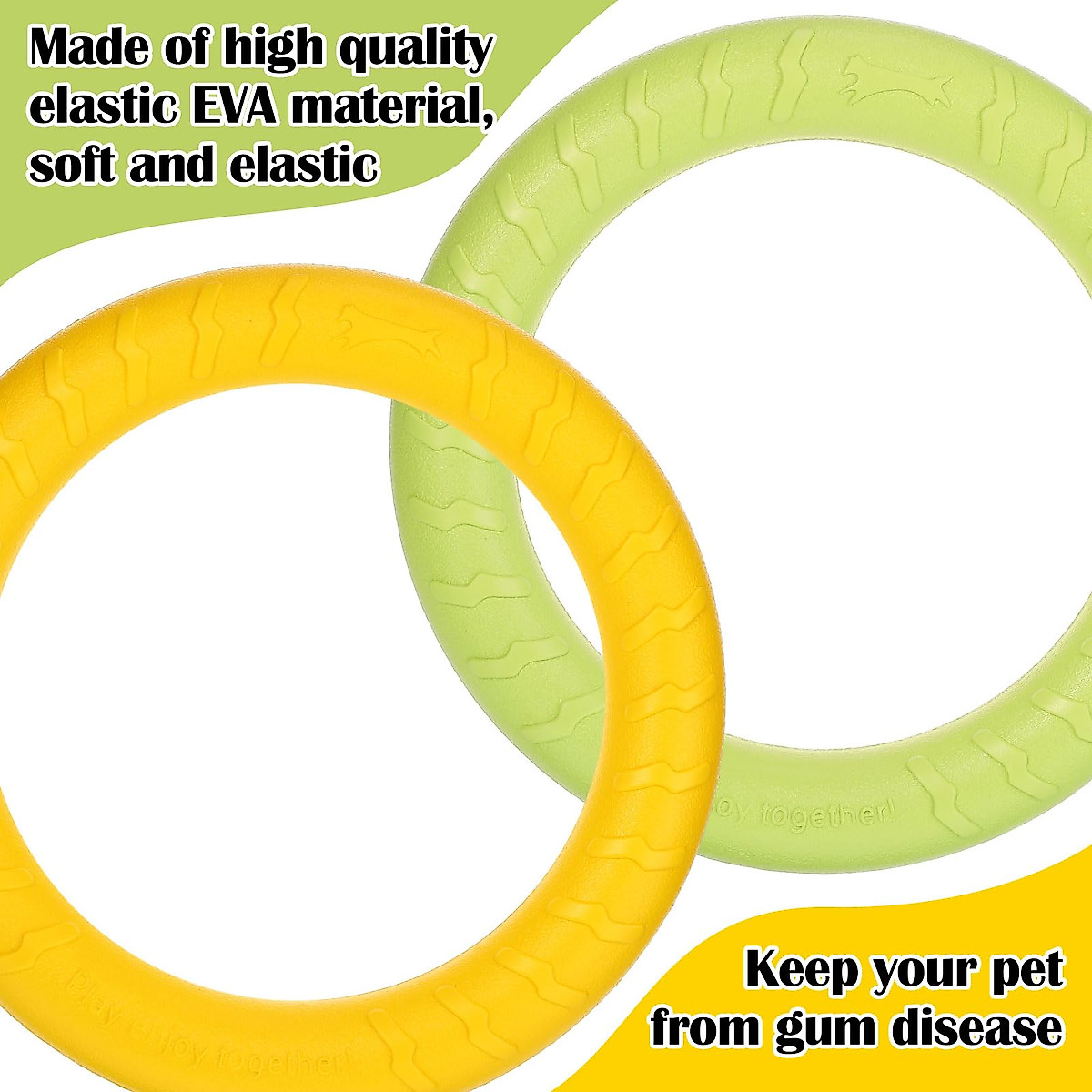 Liliful 4 Pcs Outdoor Dog Toy Dog Ring Toy Dog Flying Discs Dog Chew Toy Dog Playground Equipment for Small Medium Large Dog Training Fetching Throwing Catching Interactive Play, 4 Colors