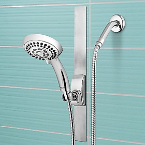 Water Pik Chrome Five settings Showerhead With Slide Bar 2.5 gpm