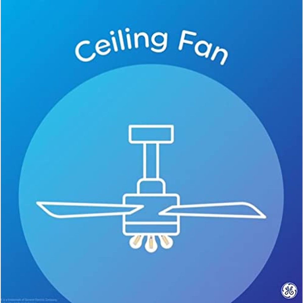 GE Reveal LED Light Bulbs, 60 Watt, A15 Ceiling Fan Bulbs, Clear, Small Base (2 Pack)