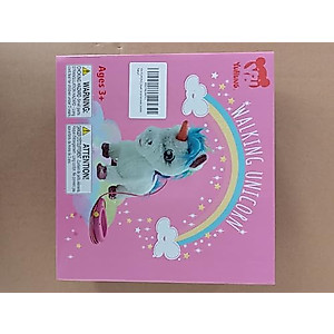 YH YUHUNG Walking Unicorn Toy with Remote Control Leash, Light-Up Horn, Electronic Pets Unicorn, Walking Pony Toys Horse, Unicorn Toys for Girls Age 4-6