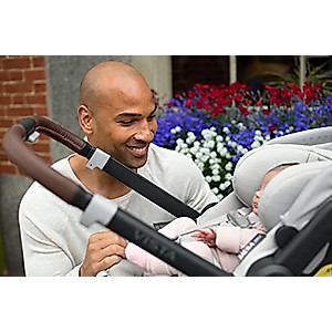 Vista V2 Stroller - Greyson (Charcoal Melange/Carbon/Saddle Leather) + MESA MAX - Greyson (Charcoal Melange | Merino Wool)