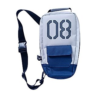 Gundam 08 MS Shield backpack of RX79-Gundam Anime Accessories Cosplay backpack-Manga Multifunctional bag, Blue, 33x20x6cm