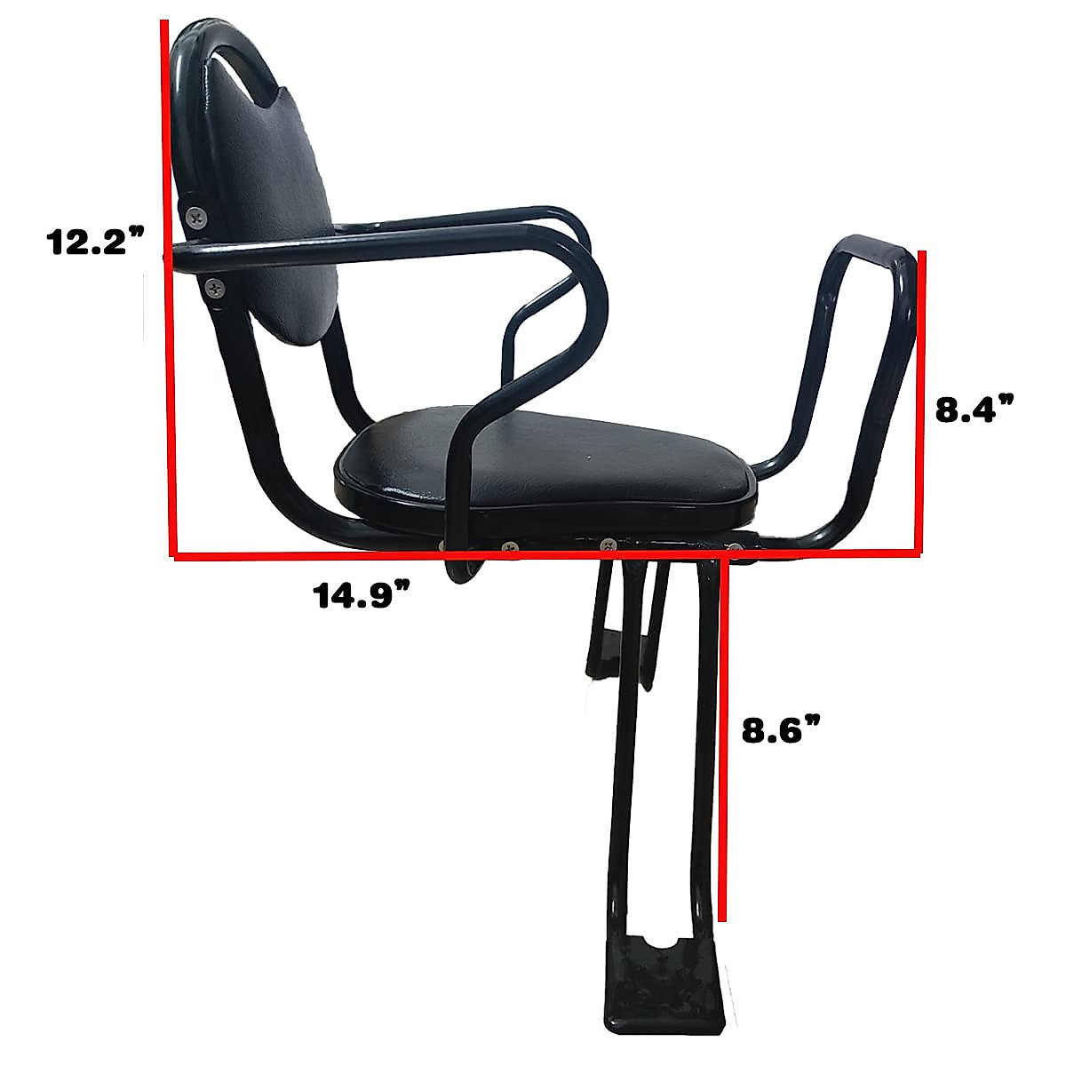 WORAMUK Kid's Bike seat Rear Child Carrier Bike Chair for Bicycle Kids seat for Children, Toddlers, and Kids Rear Mount Bike seat, Rear Frame Mounted Baby Bike Seats Kids Safety