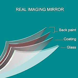 Yone jx je Full Length Mirror Wall Mirror Full Body Mirror for Wall Hanging or Leaning Against Wall Dressing and Wall-Mounted Mirror Polymer Thin Frame No Stand, 50"x 14", Gold