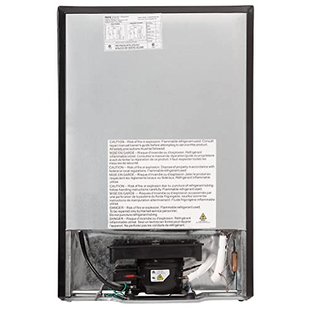 Danby 4.5 cu. ft. Compact Refrigerator with True Freezer (DCR045B1BSLDB-3), Steel