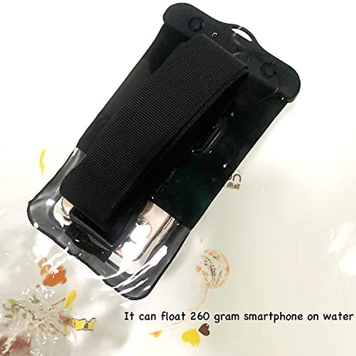 EMSEEK Waterproof Waist Pouch Surfing Crossbody Belt Dry Phone bag Floating Fanny Dry Pack swimming Waterproof Case with Cash key holder for Iphone 14 13 12 11 Pro Max Galaxy S22 Note 20(Black)