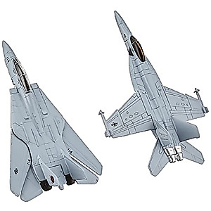 Corgi Top Gun Maverick & Goose's F14 Tomcat (Top Gun 1986) & Rooster's F/A-18 Hornet (Top Gun Maverick) Fit The Box Aircraft Display Models CS90682