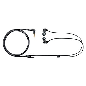 Shure SE112 PRO Wired Earbuds - Professional Sound Isolating Earphones with Single Dynamic MicroDriver, Secure In-Ear Fit, Fixed Cable, Durable Quality - Gray (SE112-GR)
