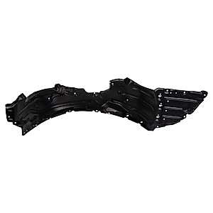 TRQ Front Left Inner Fender Liner Black Drivers Side Compatible with 2020-2022 Toyota Corolla TO1248233