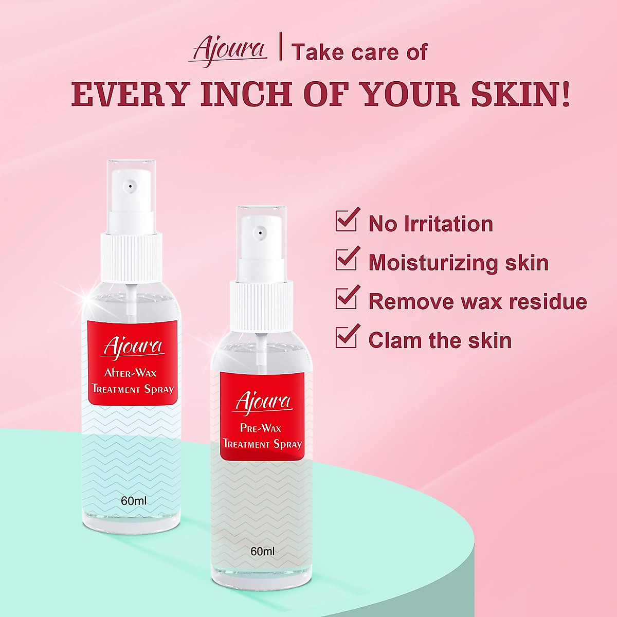 Ajoura 2 lb Hard Wax Beads, All-purpose Wax Beans for Sensitive Skin, Large Area Coarse Hair Removal, Refill Bag for Brazilian Bikini, Face, Eyebrows, Underarms, Arms, Chest, Back, Legs, Women Men