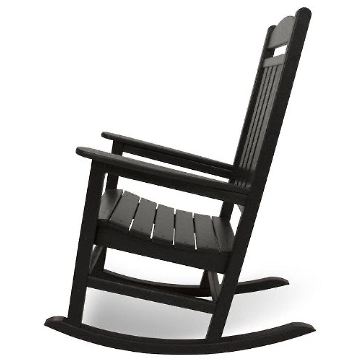 POLYWOOD R100BL Presidential Rocking Chair, Black