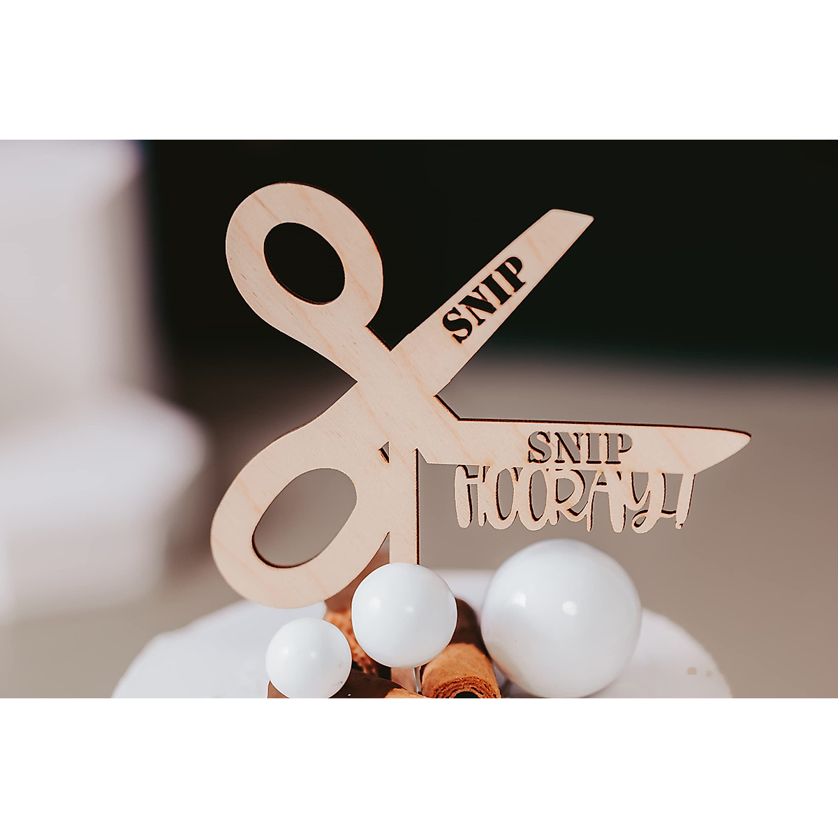 Funny Vasectomy Wooden Cake Topper, Snip Snip Hooray Cake Topper Vasectomy Party For Him