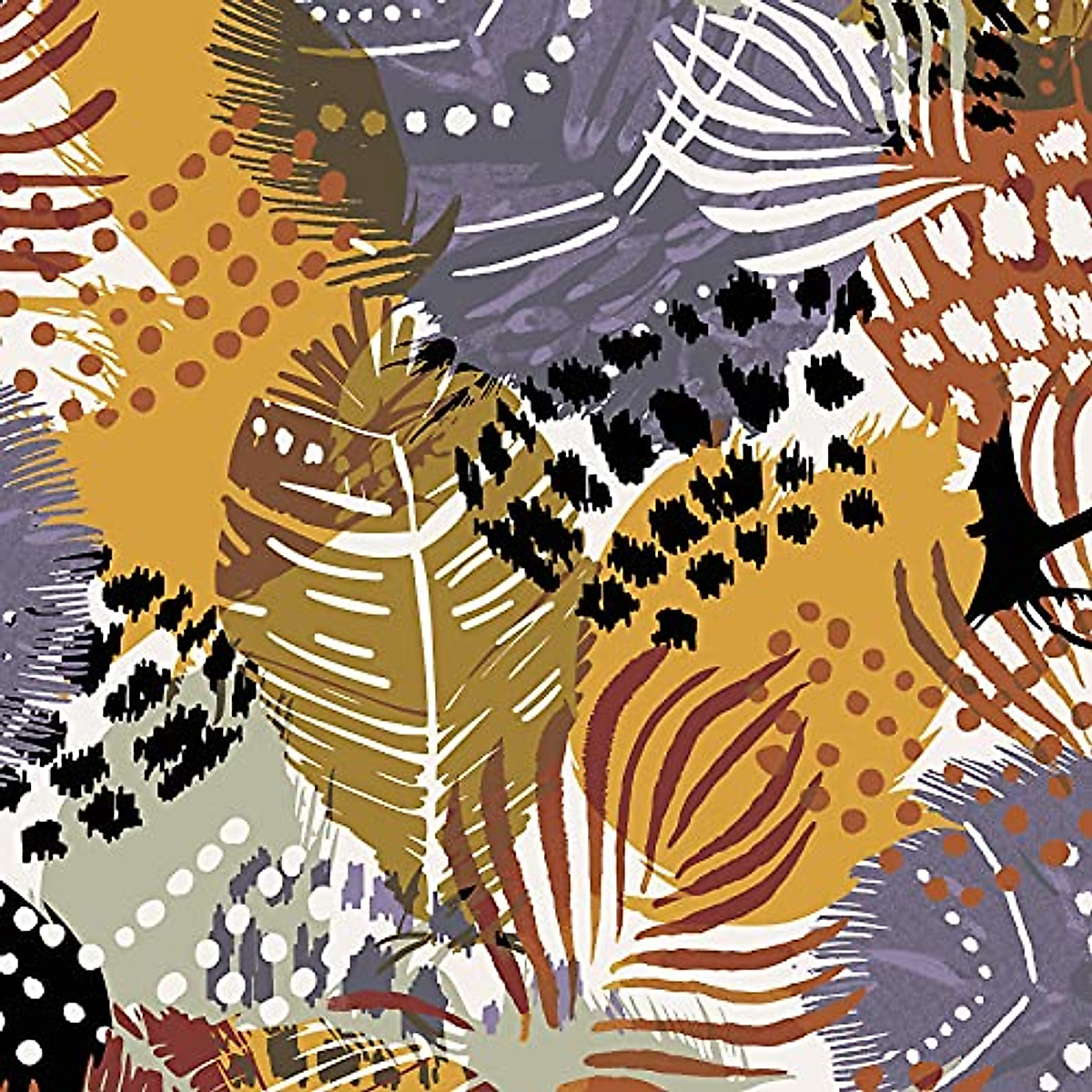 Vera Bradley Women's Cotton Turnlock Wallet, Painted Feathers, One Size