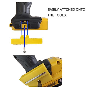 NXPOXS Magnetic Bit Holder Drill Bit Organizer Fit for Dewalt 20V Drills Screwdriver and Impacts Yellow 2pcs