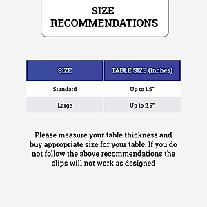 ProTensils Picnic Tablecloth Clips, Stainless Steel Outdoor Table Cover Clamps, Table Cloth Holder & Skirt Clip (12 Pcs)