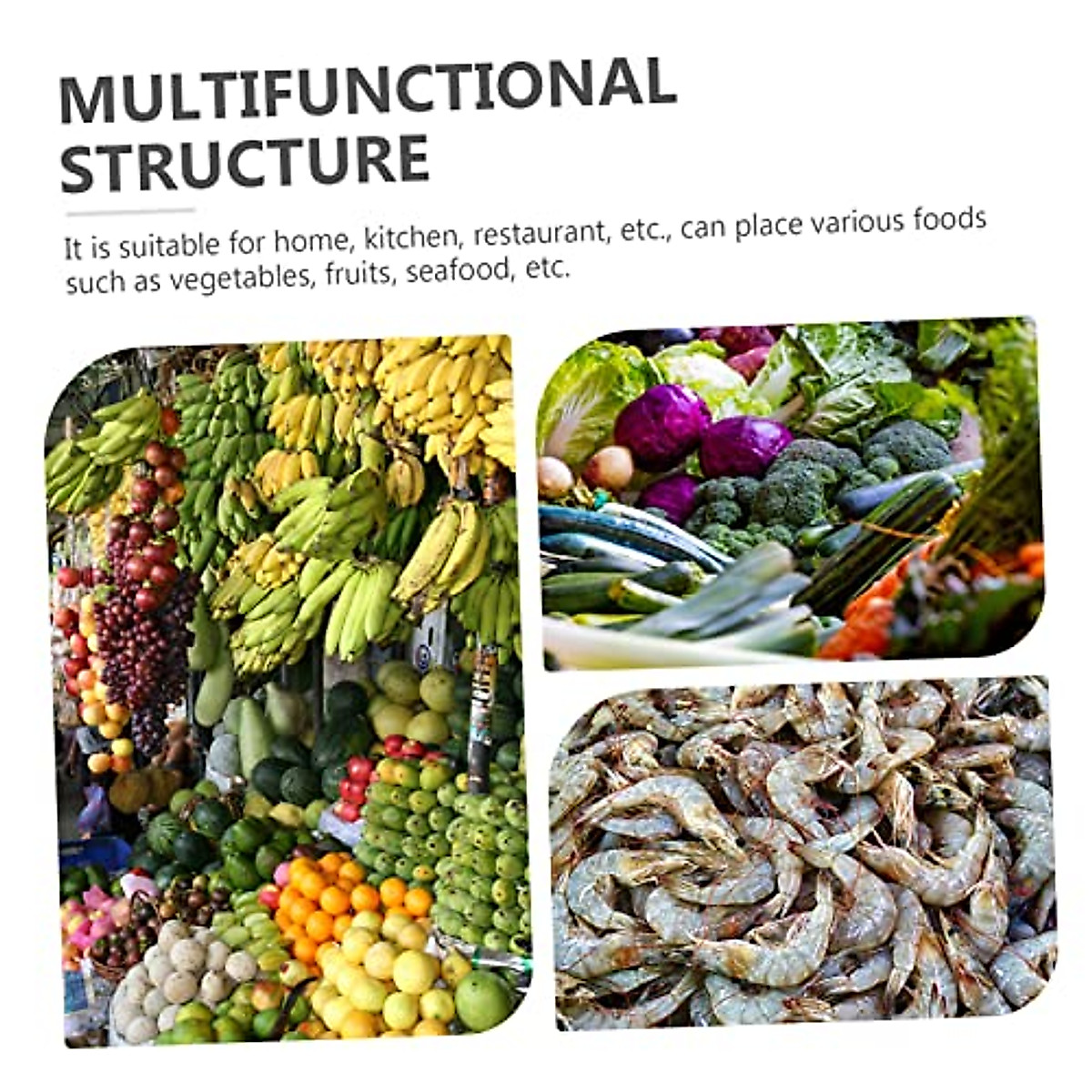 SOESFOUFU Food Compartment Storage Containers Fridge Food Packaging Pouch 1500ml