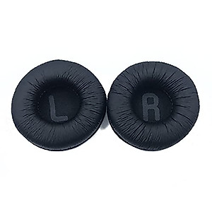 Kamonda 1 Pair Replacement Foam Ear Pads Pillow Cushion Cover for JBL Tune600 T500BT T450 T450BT JR300BT Headphone Headset 70mm EarPads Replacement Cushion for Headphone Left and Right Black