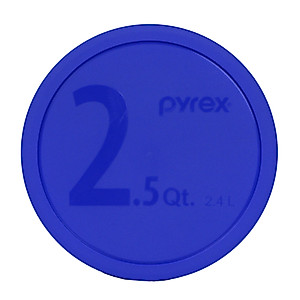 Pyrex (1) 325-PC Blue 2.5 Quart (1)323-PC Red 1.5 Quart (1) 322-PC Blue 1 Quart Mixing Bowl Lids Made in the USA