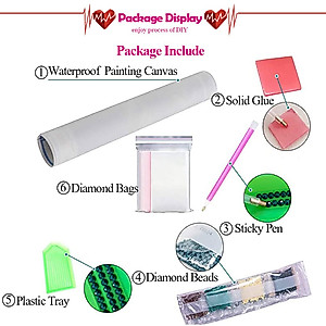 Eiazuiks Diamond Painting Kits for Adults, Tree 5D DIY Diamond Art Kits Full Drill Diamond Dots for Gift Wall Decor and Relaxation Gem Arts 12x16 inch