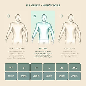 MERIWOOL Mens Base Layer 100% Merino Wool Midweight 250g Half Zip Sweater for Men Army Green