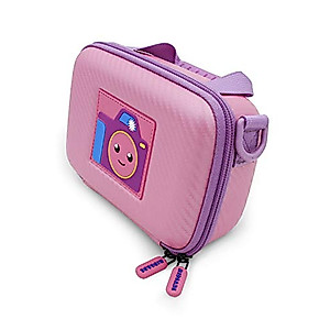 CASEMATIX Pink Camera Case Compatible with VTech KidiZoom Camera - Protective Travel Case with Shoulder Strap Compatible with VTech KidiZoom Duo Selfie Cam, Pix, Twist Connect and More!