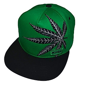 Popfizzy Men’s Weed Hat, Pot Leaf Hats, Marijuana Mesh Snapback Cap, Cannabis Baseball Caps, Weed Gifts for Stoners