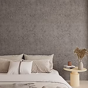 WESTICK Concrete Wallpaper for Walls Concrete Contact Paper for Countertops Waterproof Gray Wallpaper Peel and Stick Modern Industrial Wallpaper Cement Look Kitchen Cabinet Contact Paper 15.75" x 78"