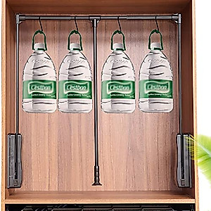 DONGYUE Pull Down The Closet Rod, Softly Close Rail, Lift Storage System, Hanger Rod for Hanging Clothes, Space-saving Coat Rack, Adjustable Width (size: 500-630mm) ( Size : 830-1150cm )