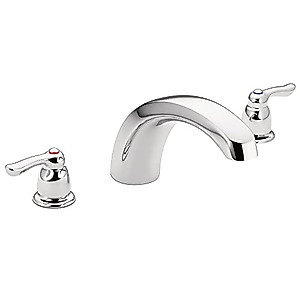 Moen Chateau Chrome Two-Handle Low Arc Roman Tub Faucet Valve Required, T990