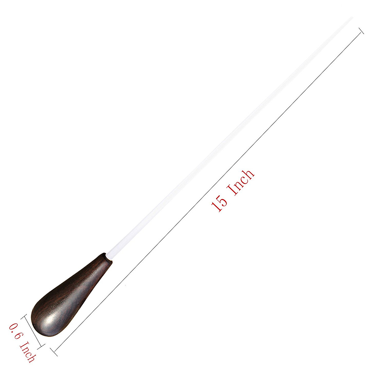 Music Band Conducting Baton Orchestra Baton Black Walnut Handle Baton with Tube case(Black Walnut Handle)