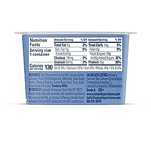 Icelandic Provisions, Wild Blueberry and Bilberry Thick and Creamy SKYR, 5.3 Ounce